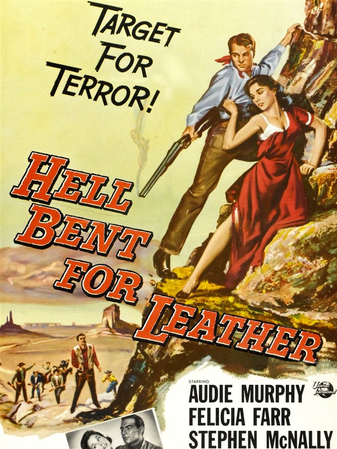 Hell Bent for Leather movie large poster.