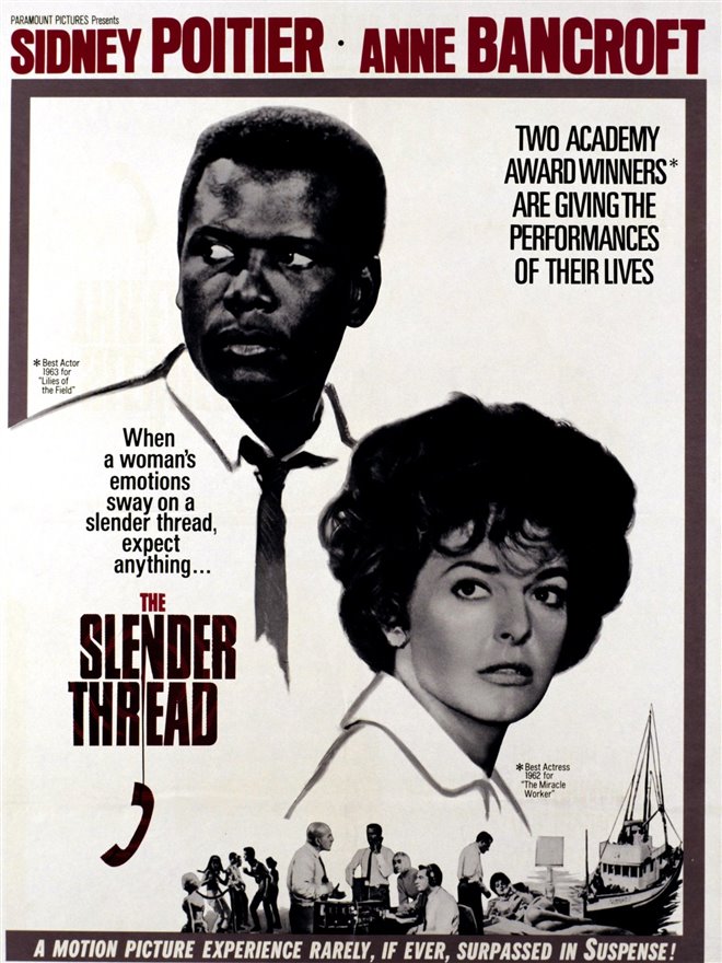 The Slender Thread movie large poster.
